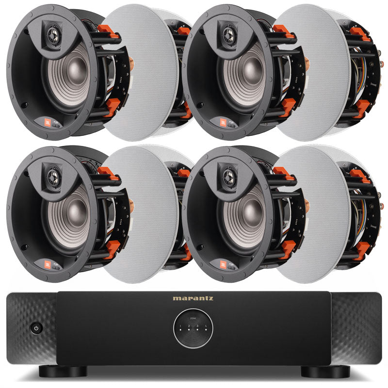 Marantz M4 4-Zone Amplifier & 8x JBL Studio 2 6IC Ceiling Speakers Pac