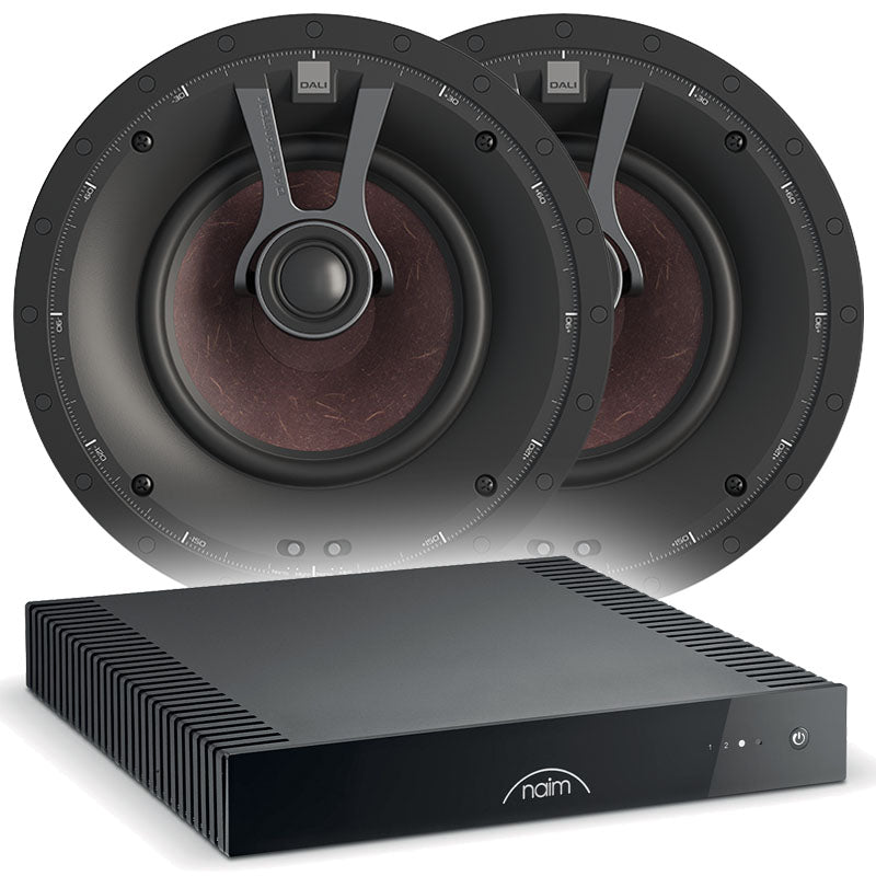 Naim CI-Uniti 102 Streaming Amplifier & 2 x Dali Phantom K-60 In-Ceili ...